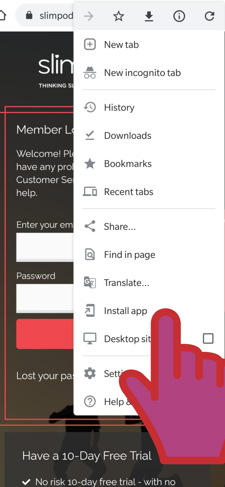 How to add Slimpod to Home Screen – Lose Weight Without Dieting or Willpower, Clinically Proven ...